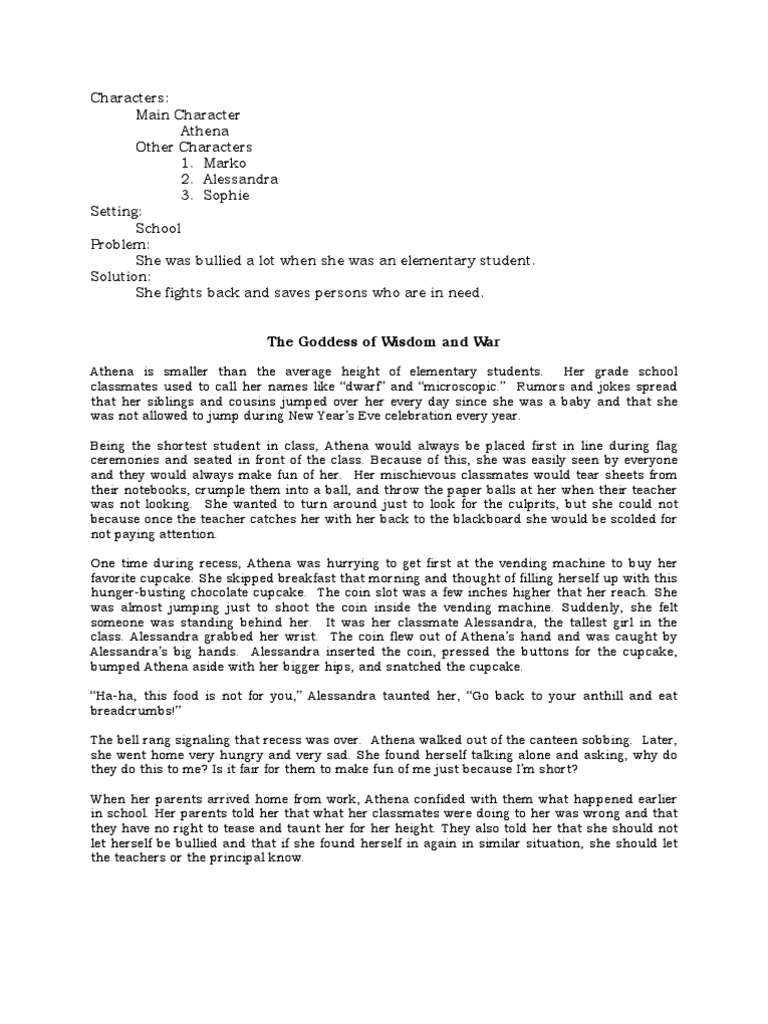 The Goddess of Wisdom and War: How Athena Overcame Bullying and Became ...