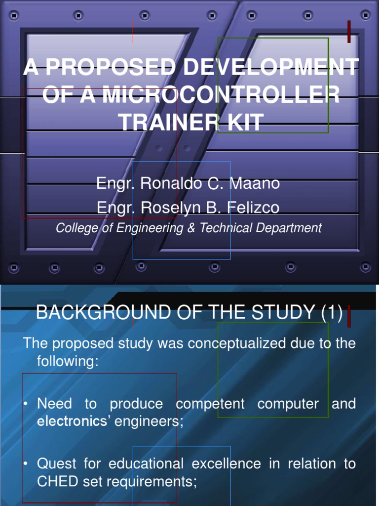 Proposed Development of Microcontroller Trainer Kit | PDF | Microcontroller | Prototype