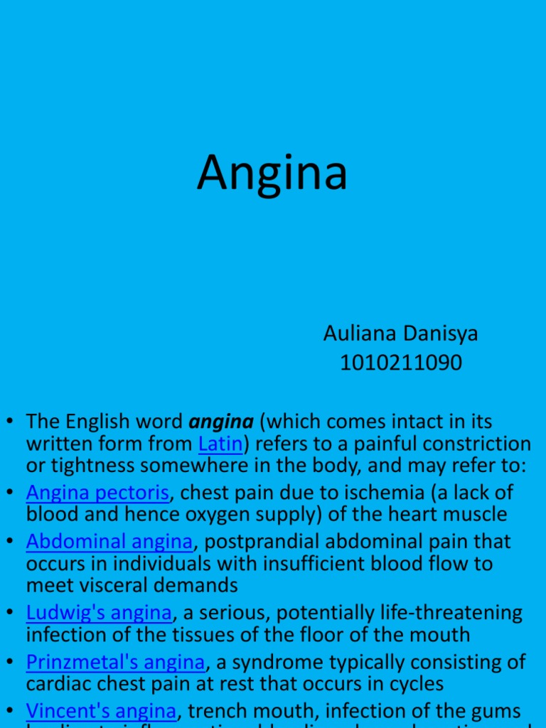 Angina | PDF