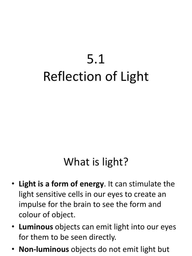 Physics: Chapter Light | PDF | Reflection (Physics) | Mirror