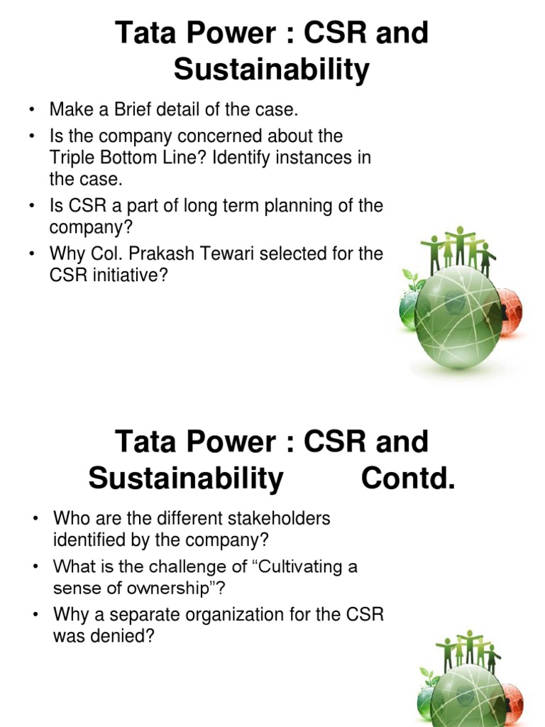 Tata Power Case | PDF | Organizational Structure | Corporate Social ...