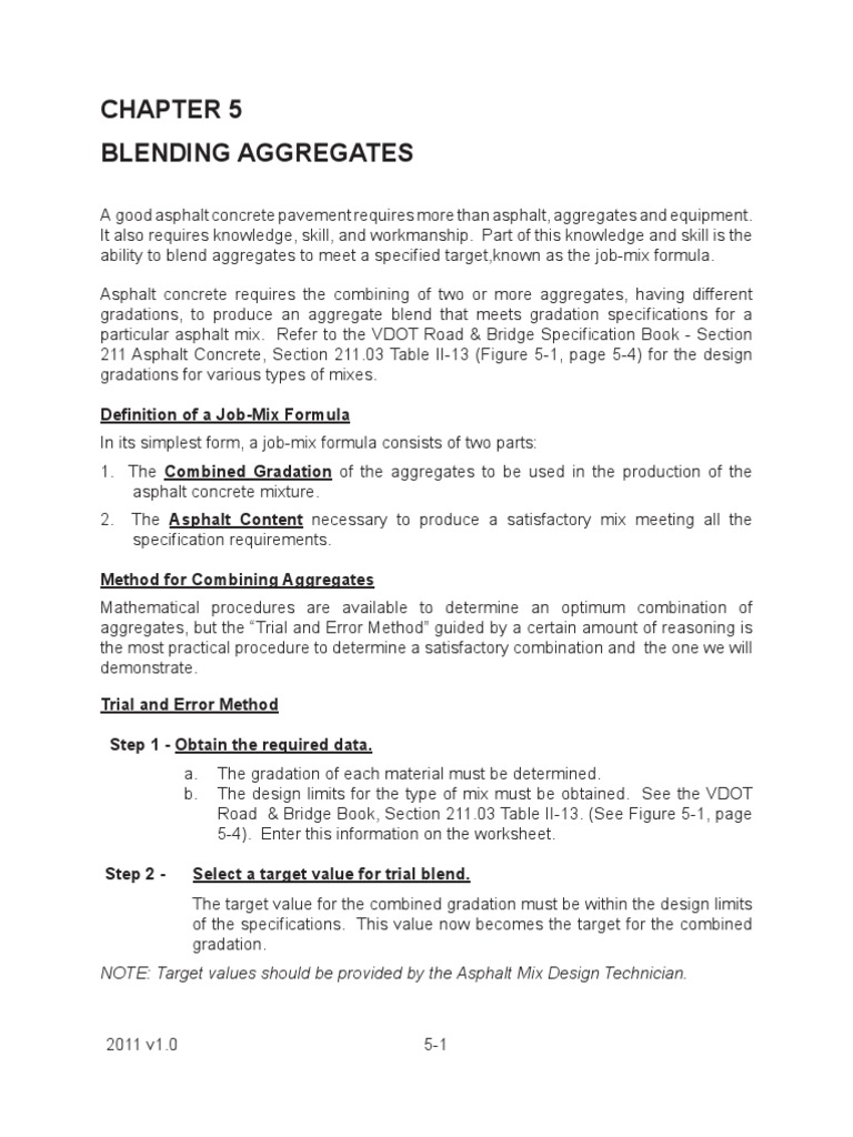 Chapter 5 Blending of Aggregates | PDF | Construction Aggregate ...