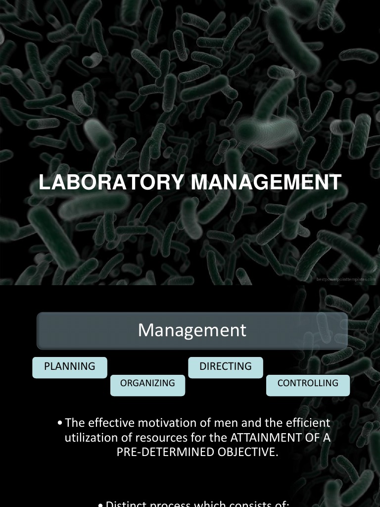 Laboratory Management LECTURE | Download Free PDF | Leadership | Health ...