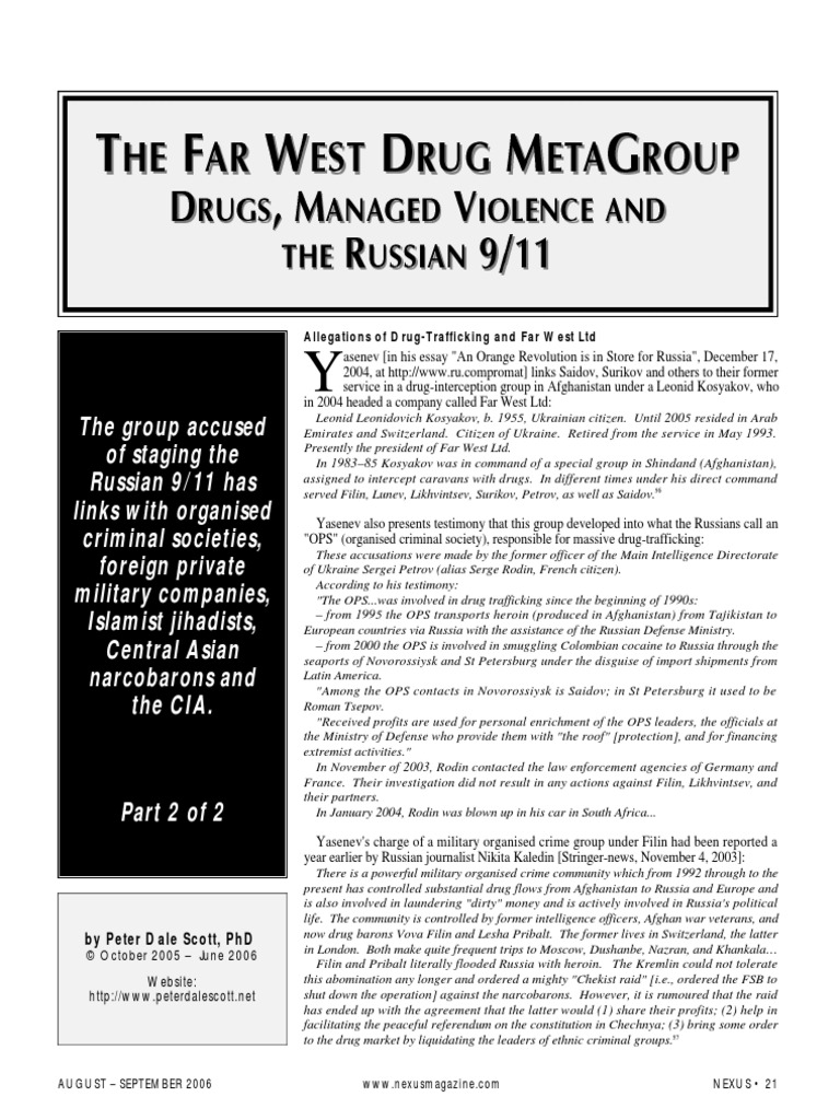 Drug-Trafficking Allegations Against Far West Ltd | PDF