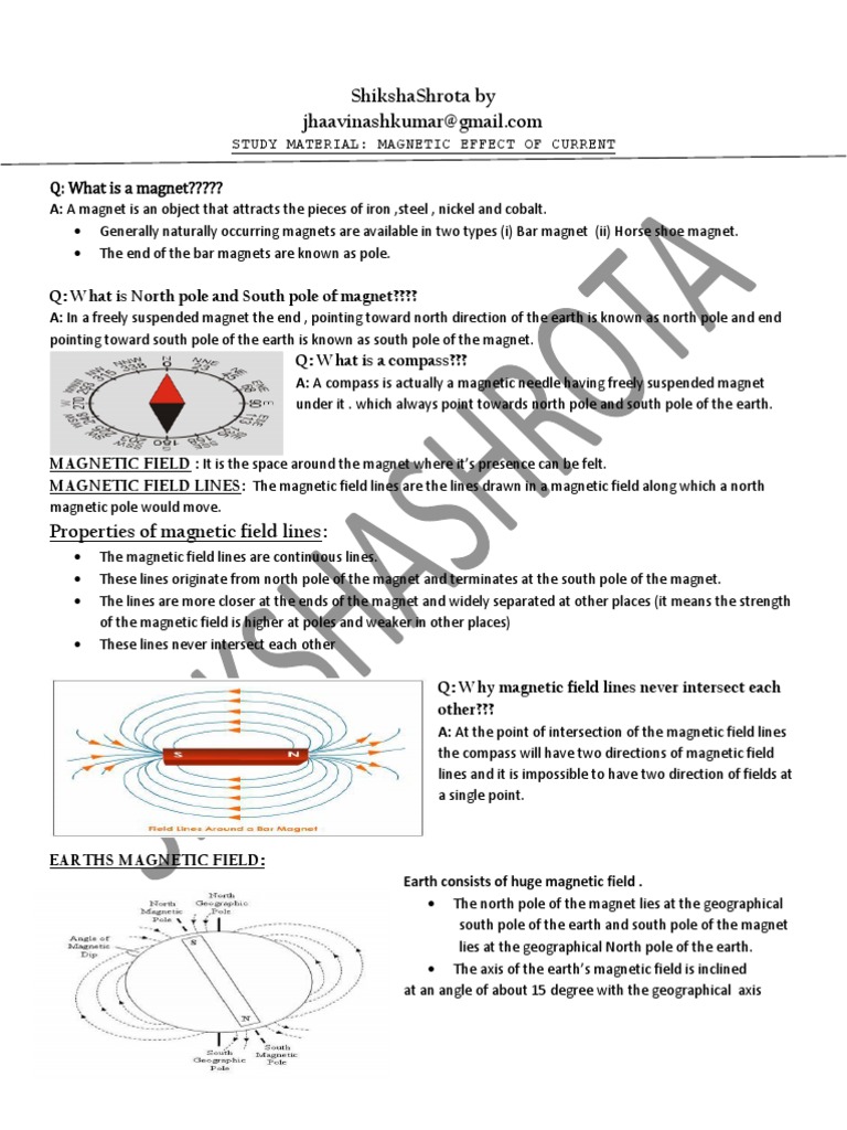 magnetism.pdf | Magnet | Magnetic Field