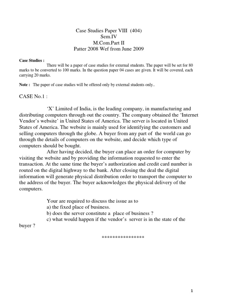 Business Law Case Studies Overview | PDF | Patent | Trademark