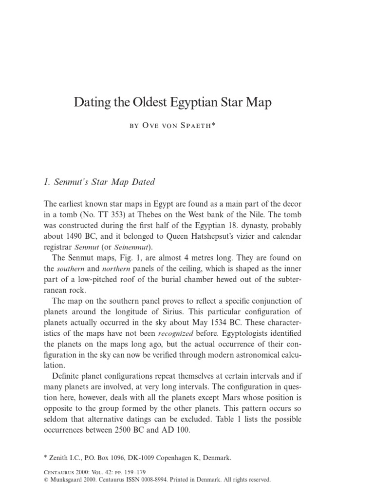 Oldest Egyptian Sky Map | PDF | Astronomy | Ancient Astronomy