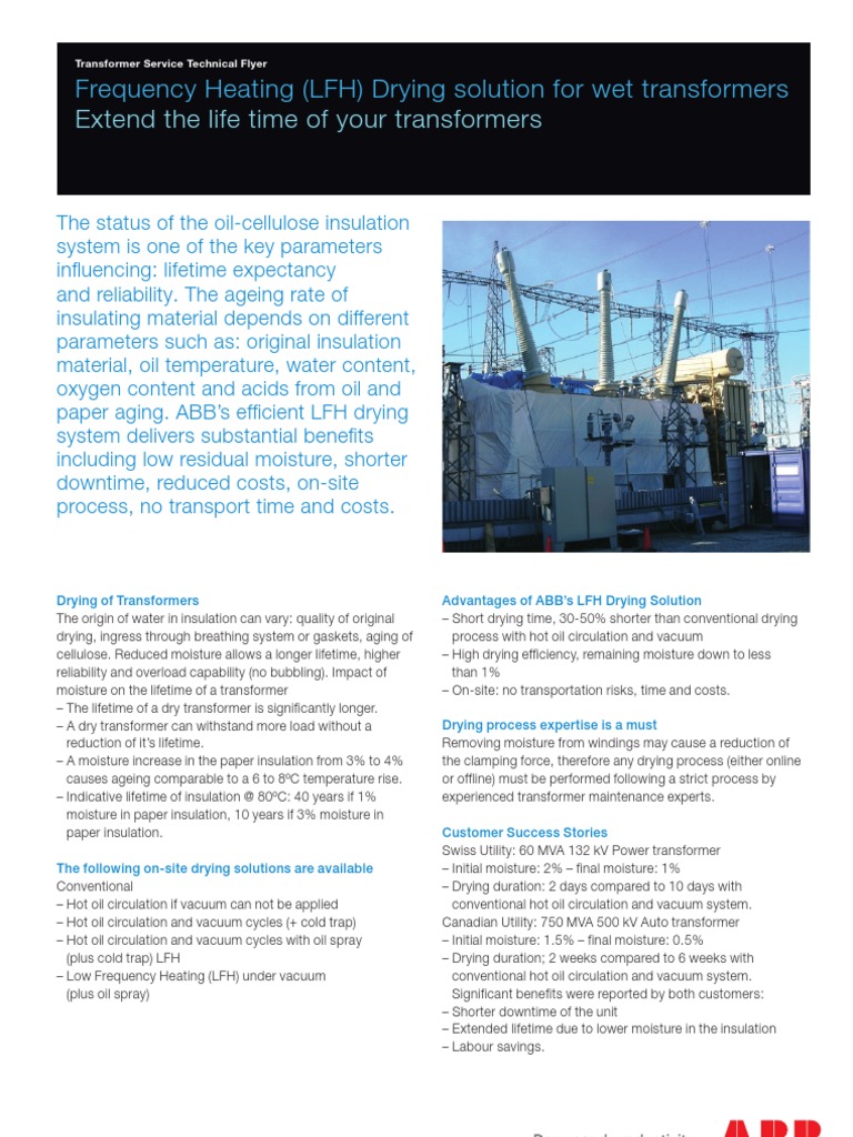 ABB Low Frequency Heating | PDF | Thermal Insulation | Transformer