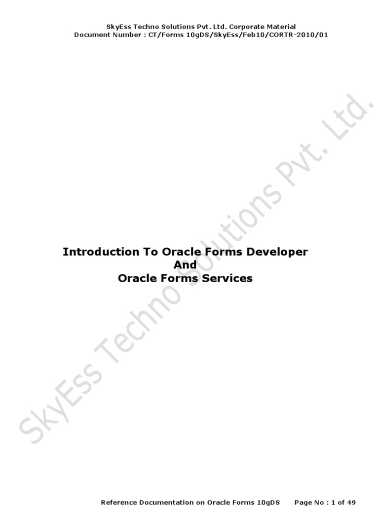 Forms10gDS by Sathish Yellanki | PDF | Java (Programming Language ...