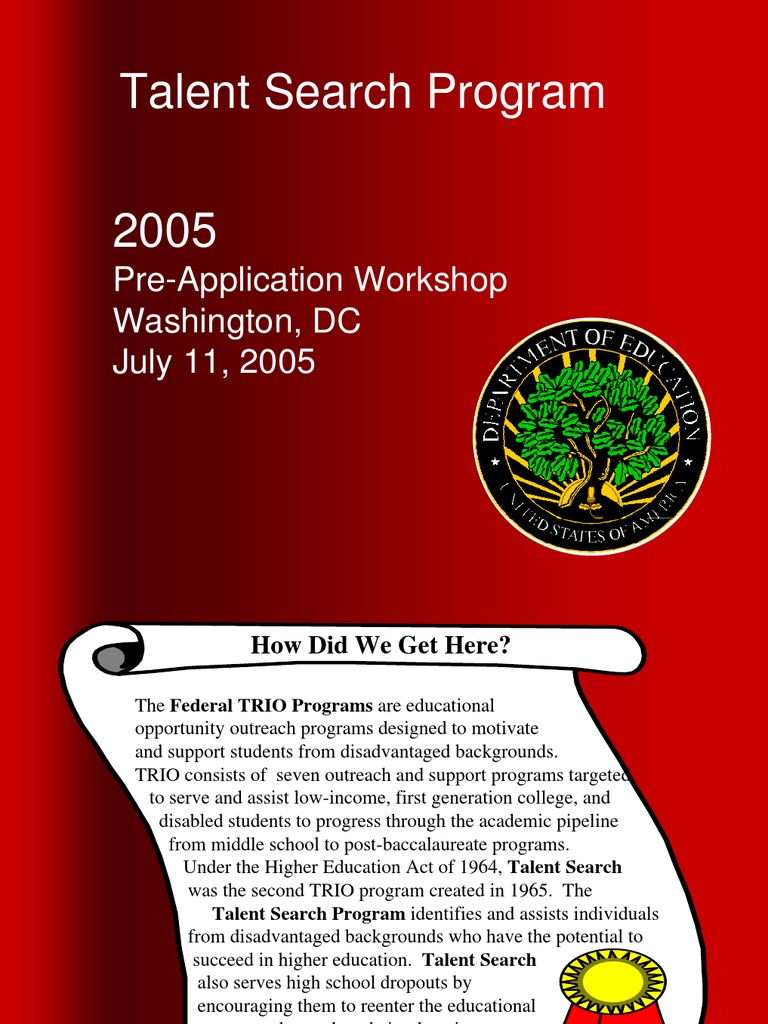 Talent Search Program Overview 2023 | PDF