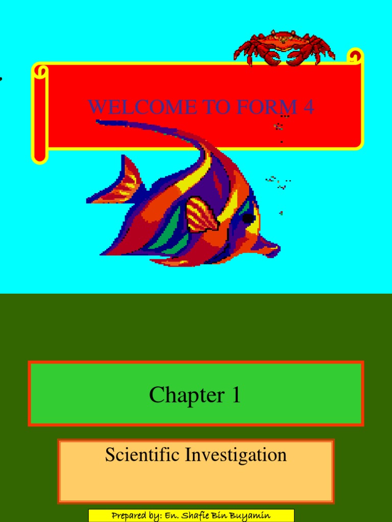 Chapter 1 Science Form 4 | PDF