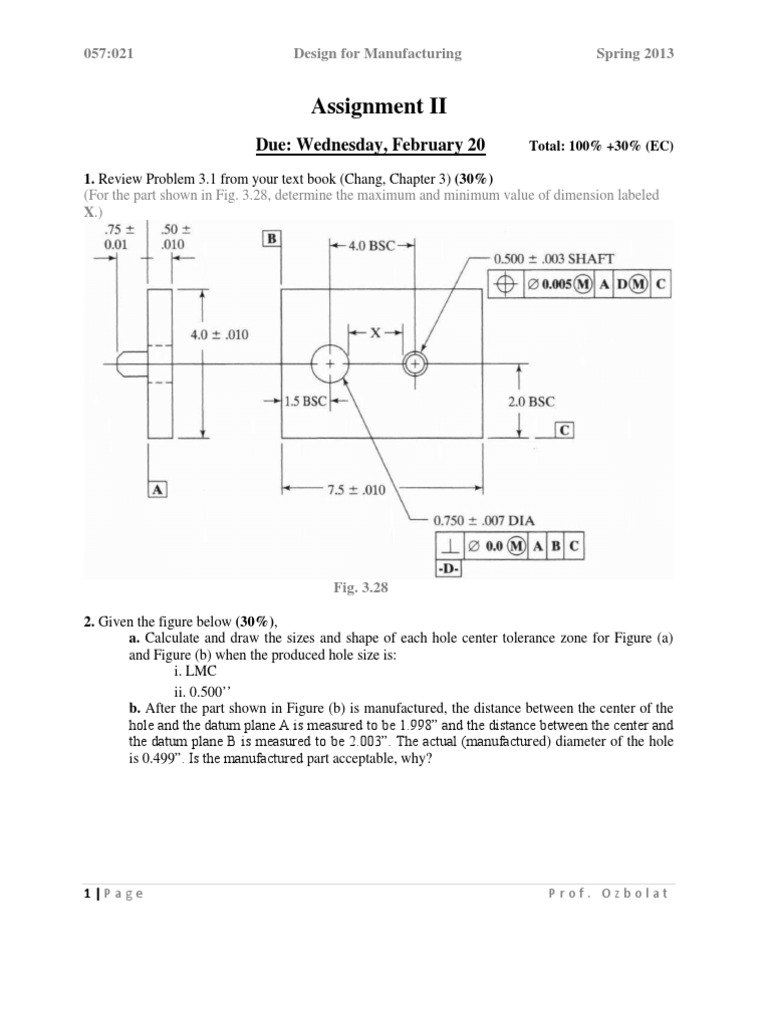 Assignment 2 Design For Manufacturing | PDF | Homework