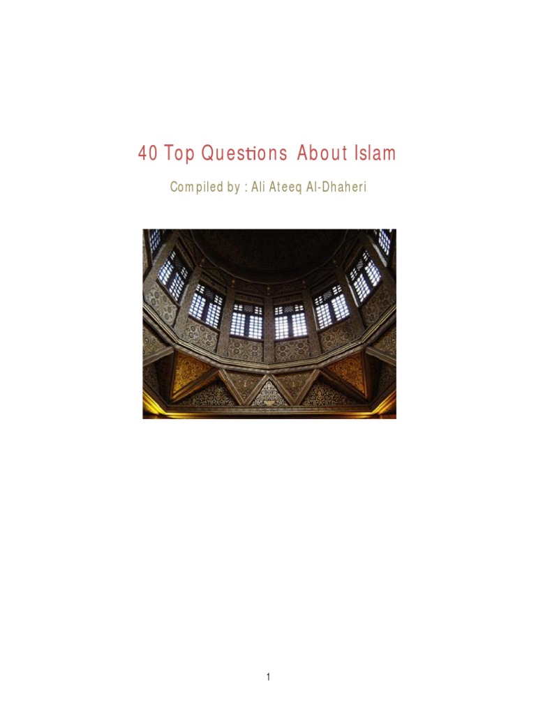 40 Top Questions About Islam | PDF | Muhammad | Prophets And Messengers ...