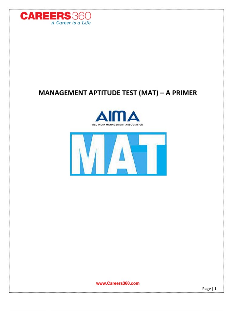 Management Aptitude Test | Download Free PDF | Test (Assessment ...