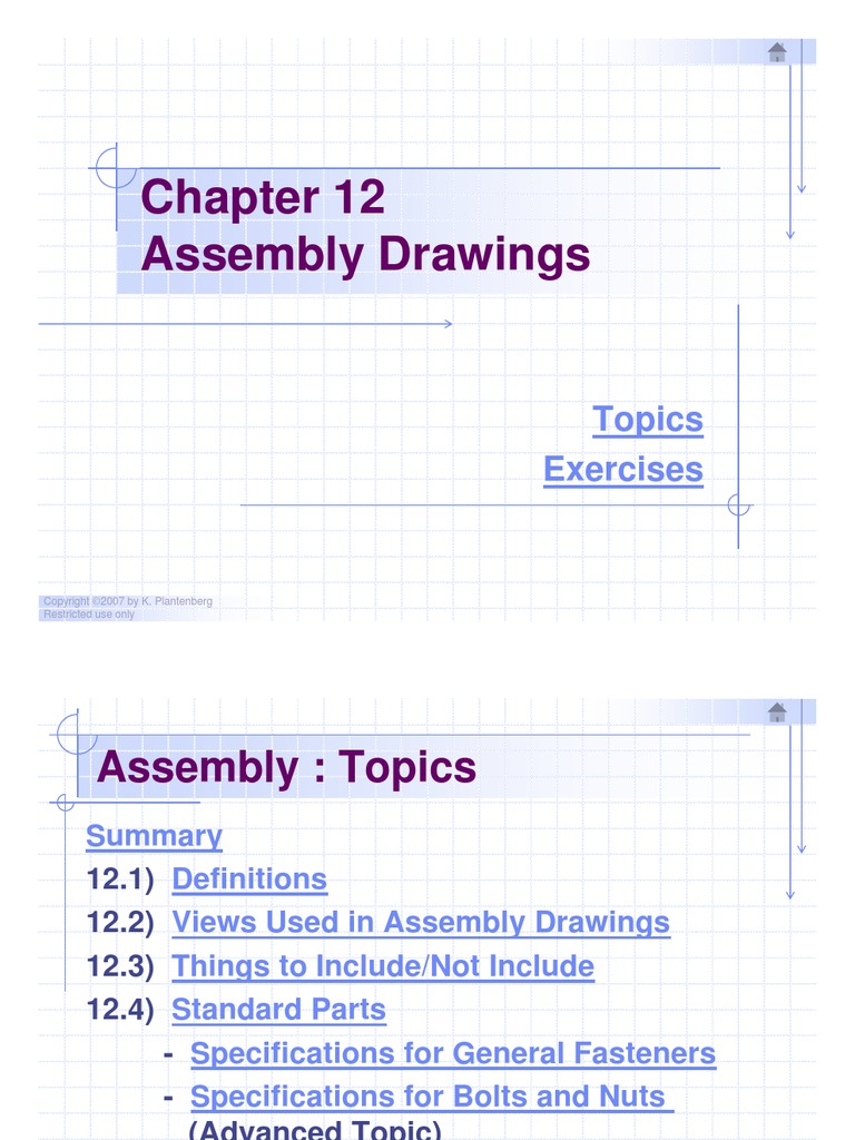 Assembly Drawing | Download Free PDF | Screw | Specification (Technical ...