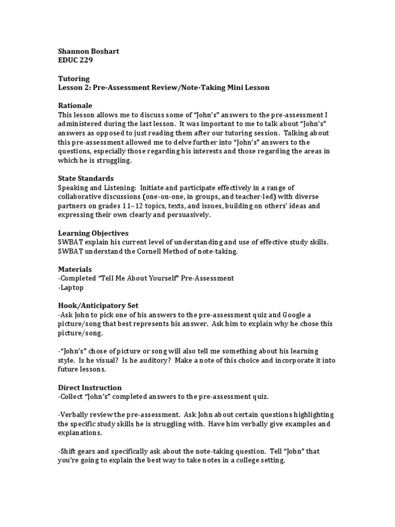 Using The Cornell Method | PDF | Study Skills | Lecture