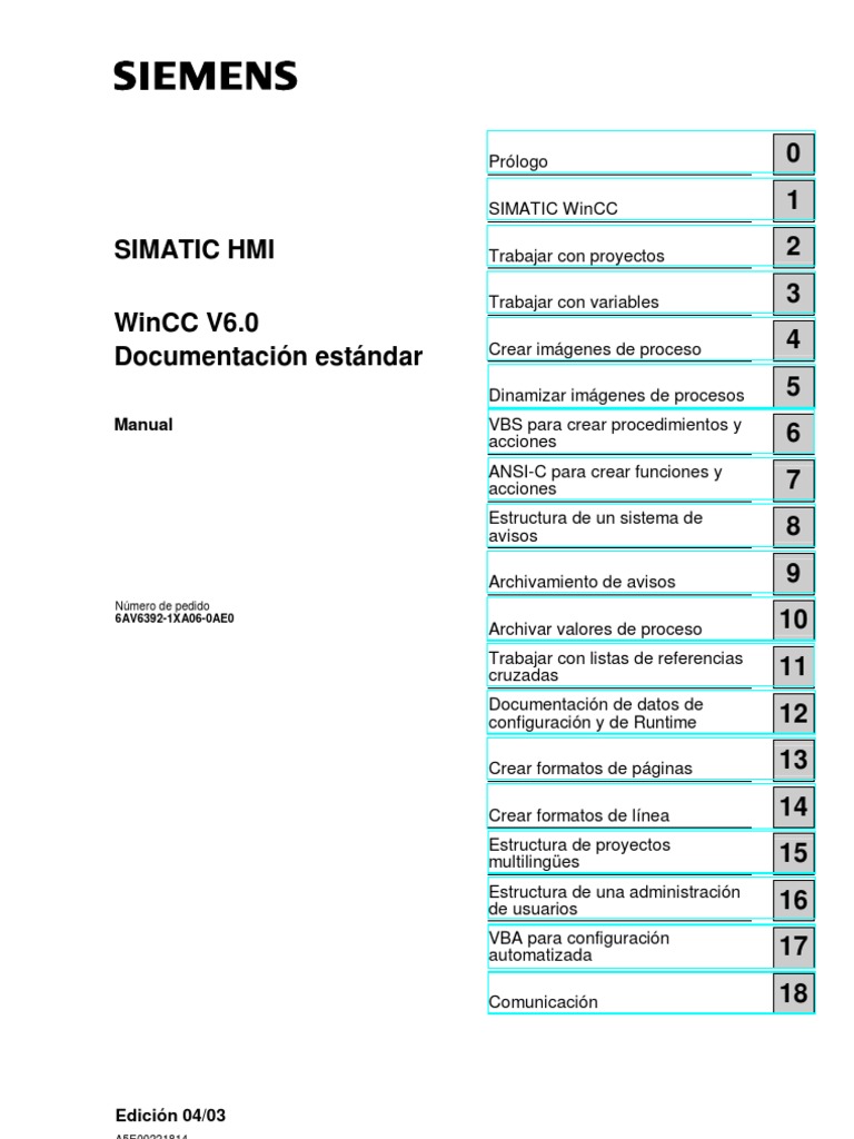 Hmi Wincc v6 0 Basic Manual Es | PDF