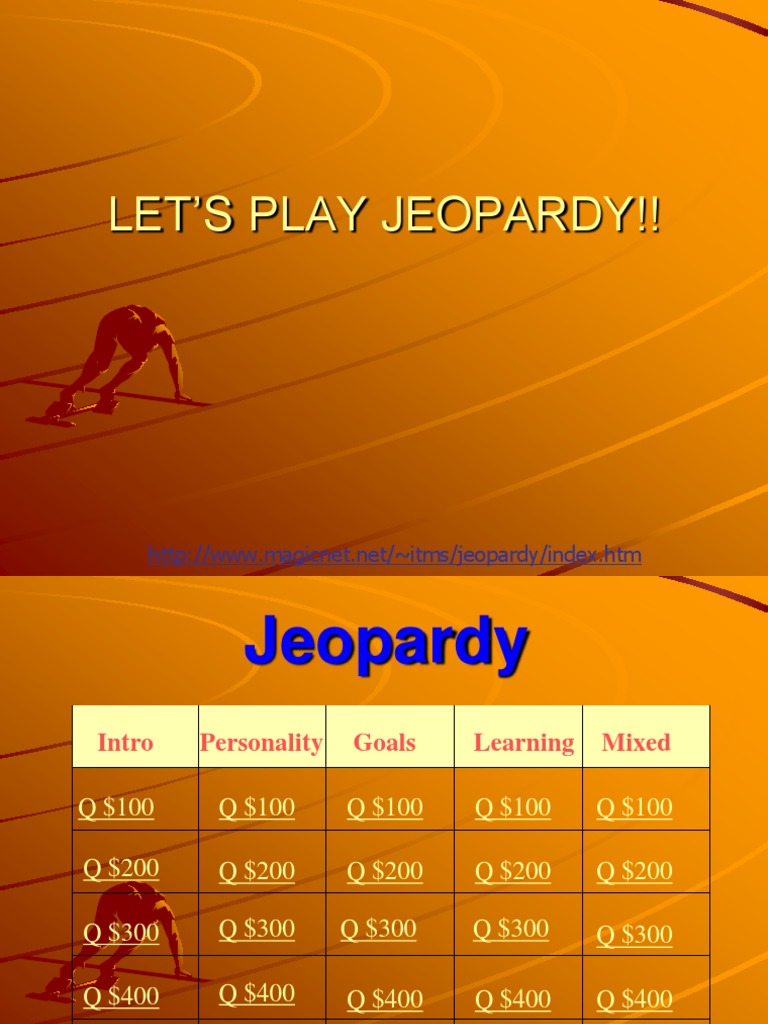 Jeopardy | PDF | Goal Setting | Psychology