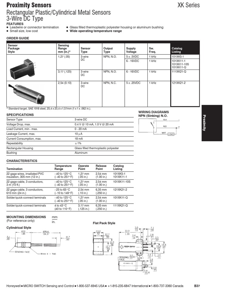 NPN Proximity Sensor Wiring Guide | PDF