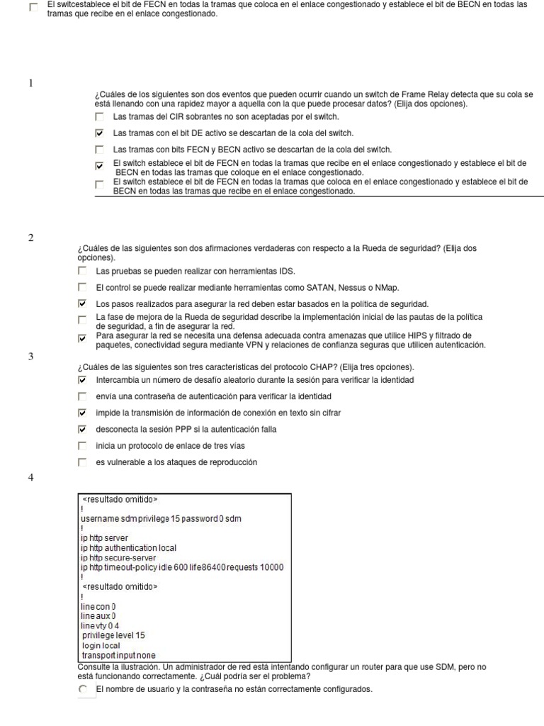 CCNA 4 V 4.0 Exploration - Examen Final Modulo 4 (61 Preguntas) | Descargar gratis PDF ...
