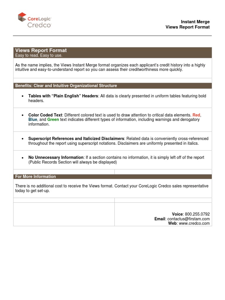 Sample Credco Report.pdf | Credit History | Credit Card