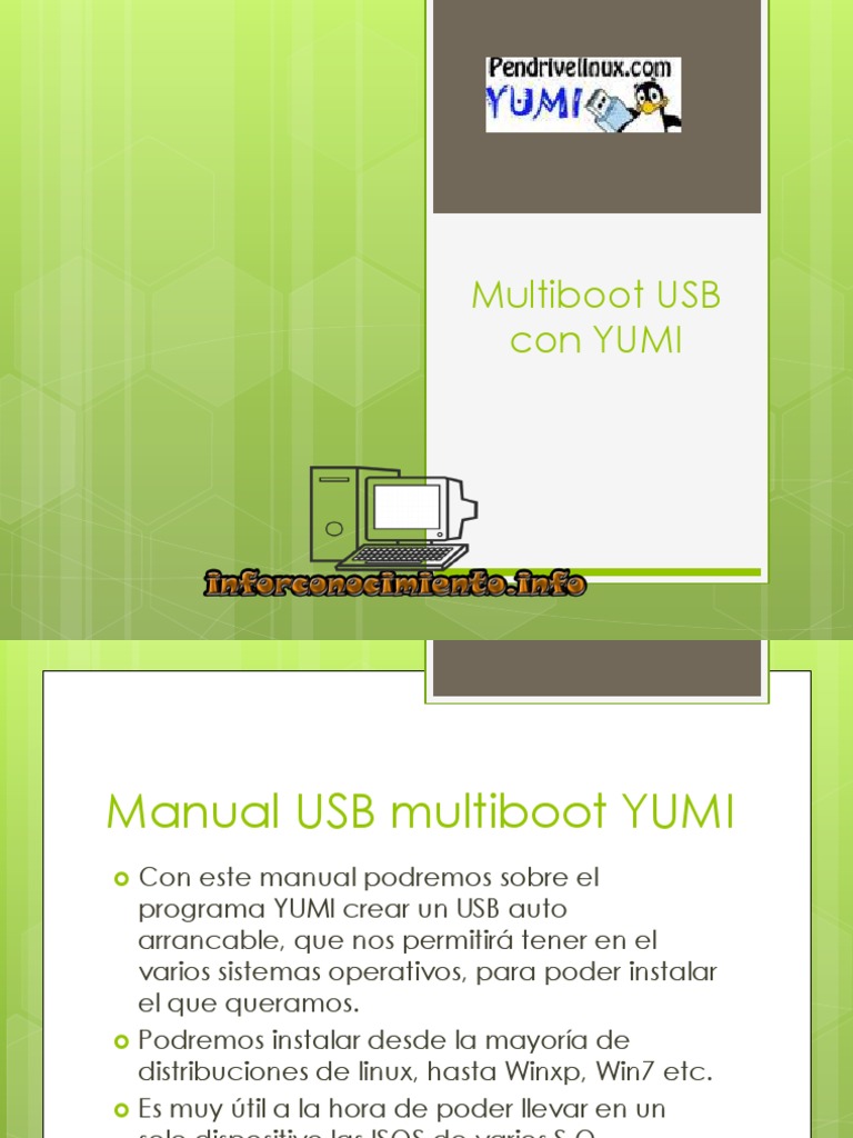Crear USB Multiboot con YUMI | PDF | Memoria USB | Windows XP