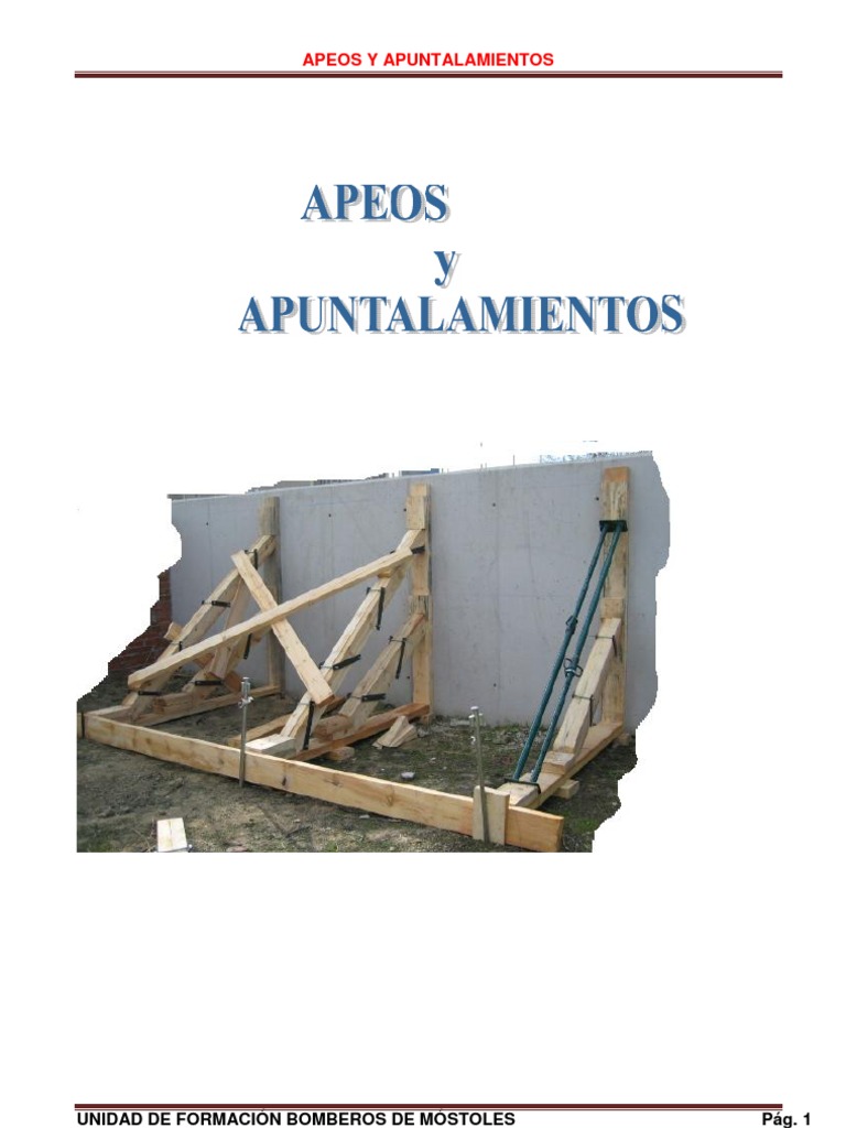 Tipos y Definición de Apeos | PDF | Fundación (Ingeniería) | Herramientas