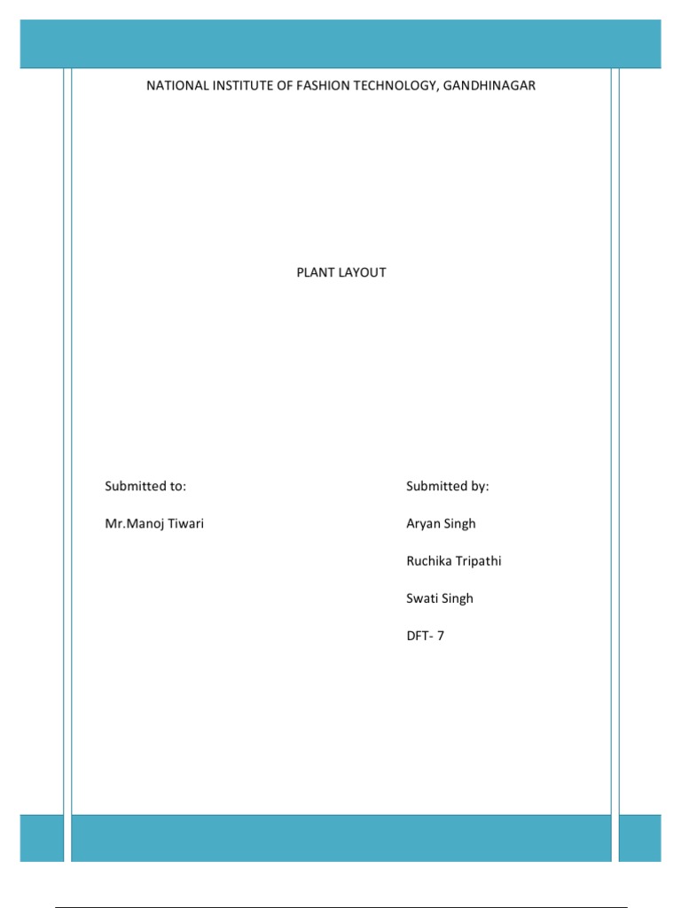 Sewing Line Layout | PDF