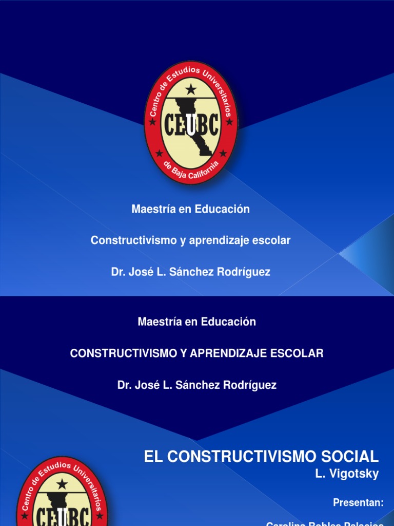 Equipo 4 Constructivismo Social Vigotsky | Constructivismo (filosofía ...