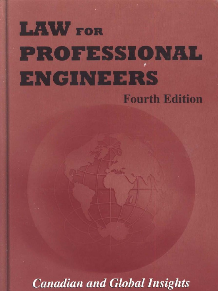 Law For Professional Engineers, 4th Ed | PDF