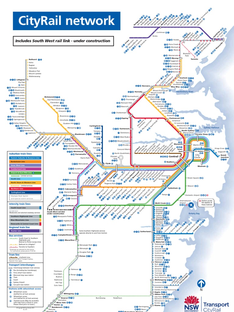 Sydney Metro Map | PDF | Sydney | Transportation Engineering