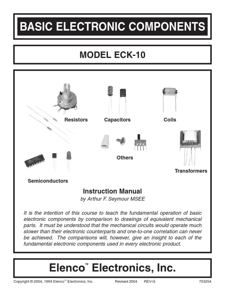 Basic Electronic Components | PDF | Inductor | Capacitor