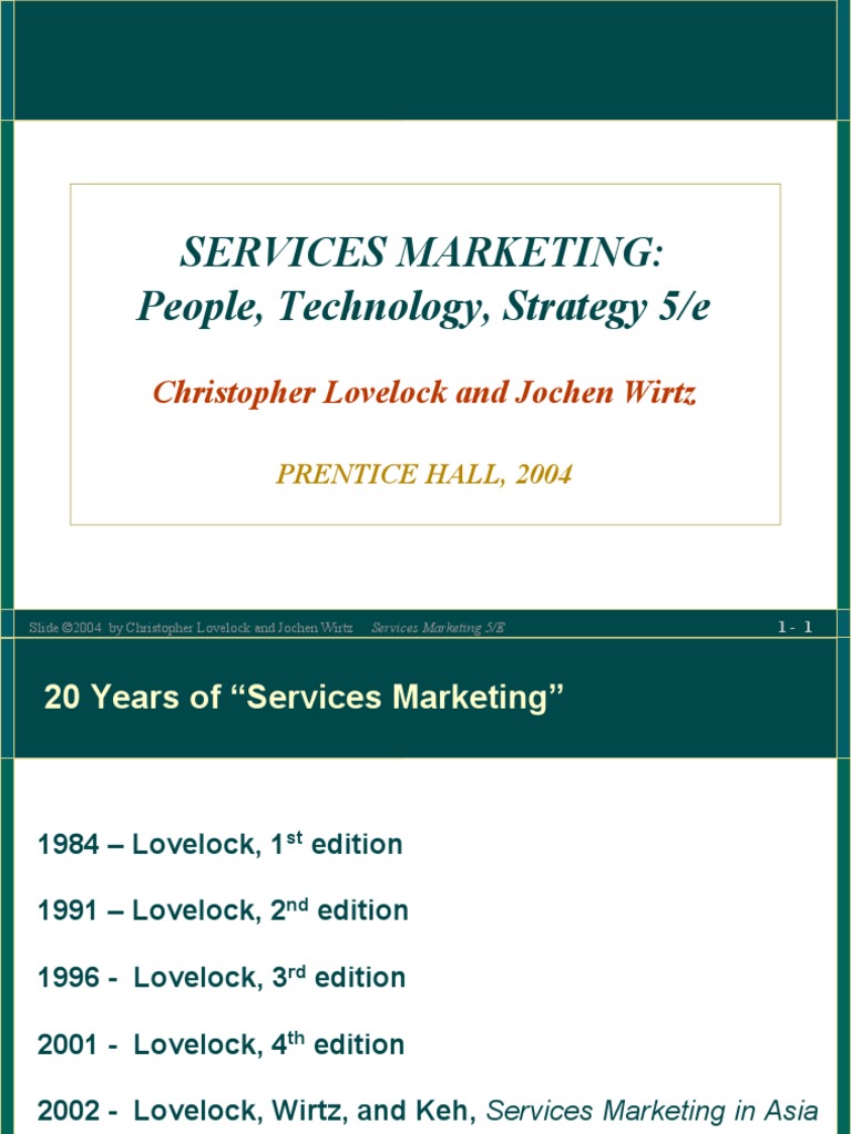 Services Marketing: People, Technology, Strategy 5/e: Christopher ...