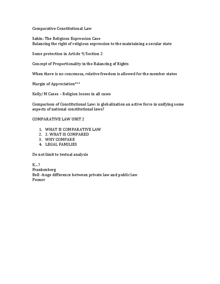 Comparative Constitutional Law | PDF