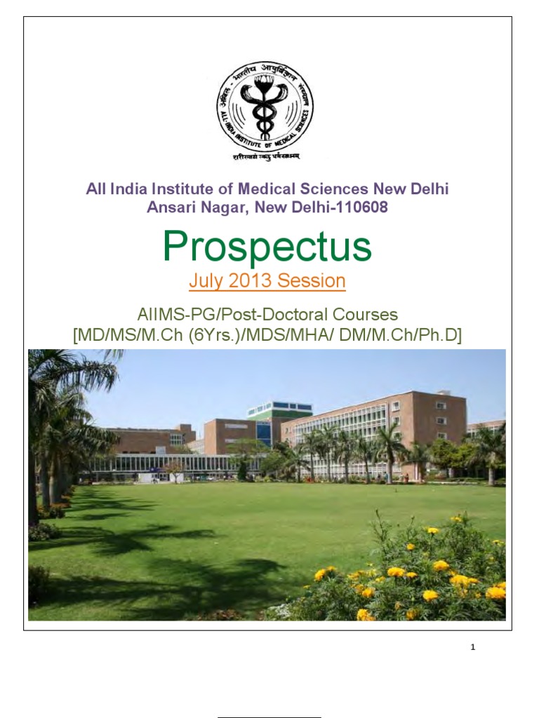 aiims mds | Doctor Of Medicine | Postgraduate Education