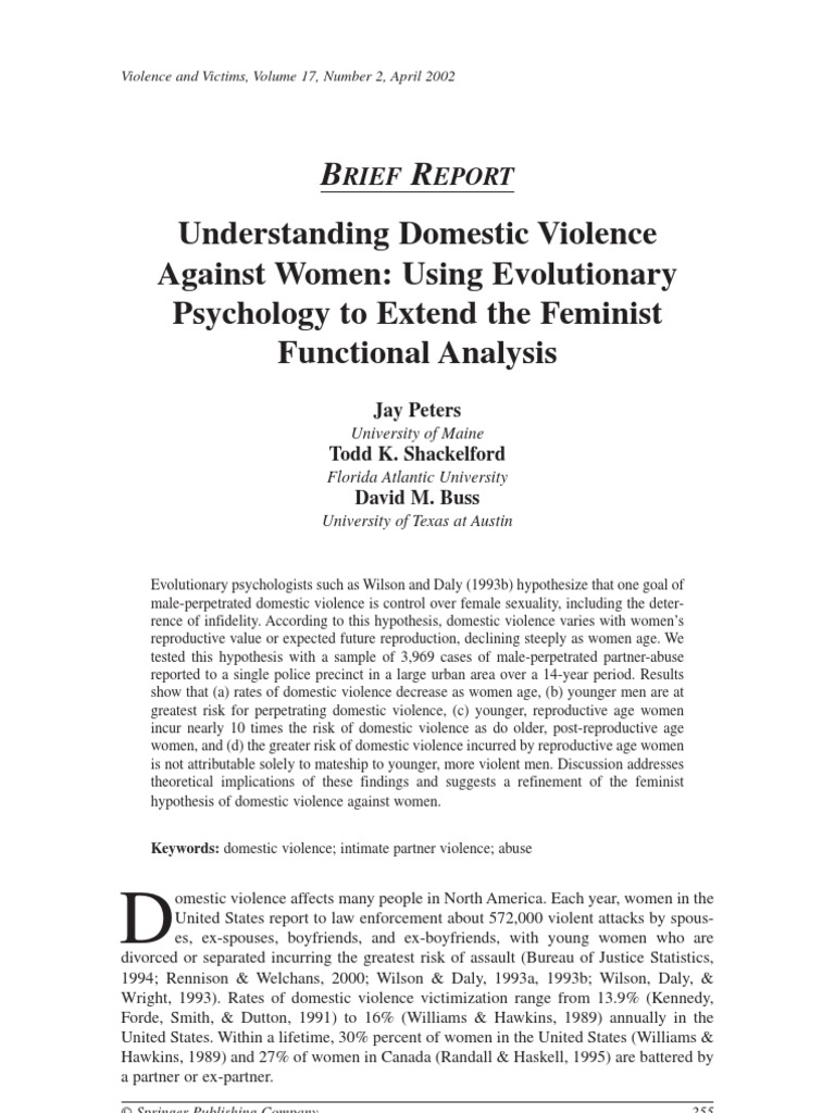 Understanding Domestic Violence | PDF | Domestic Violence | Violence