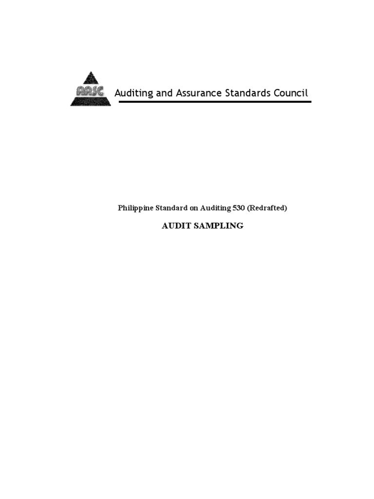 PSA-530 Audit Sampling | PDF | Audit | Sample Size Determination