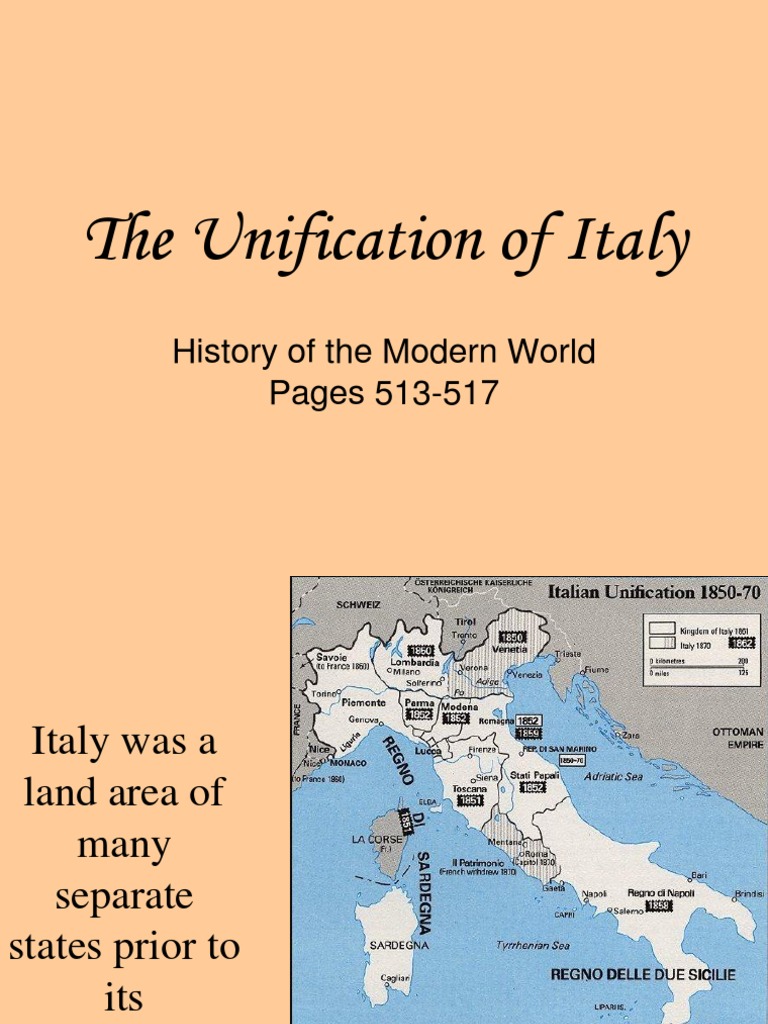 The Unification of Italy | PDF | Italy | 2nd Millennium Conflicts