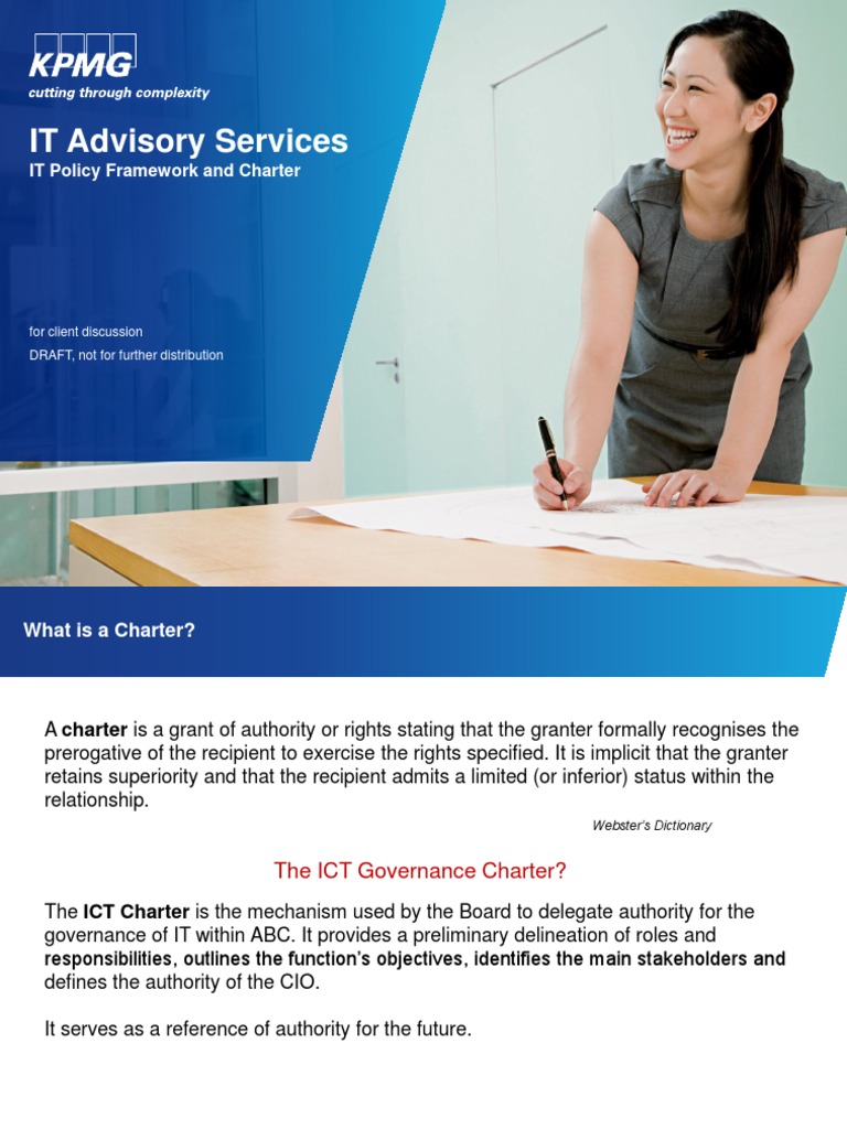 IT Governance and Policy Framework Example | PDF | Chief Information ...