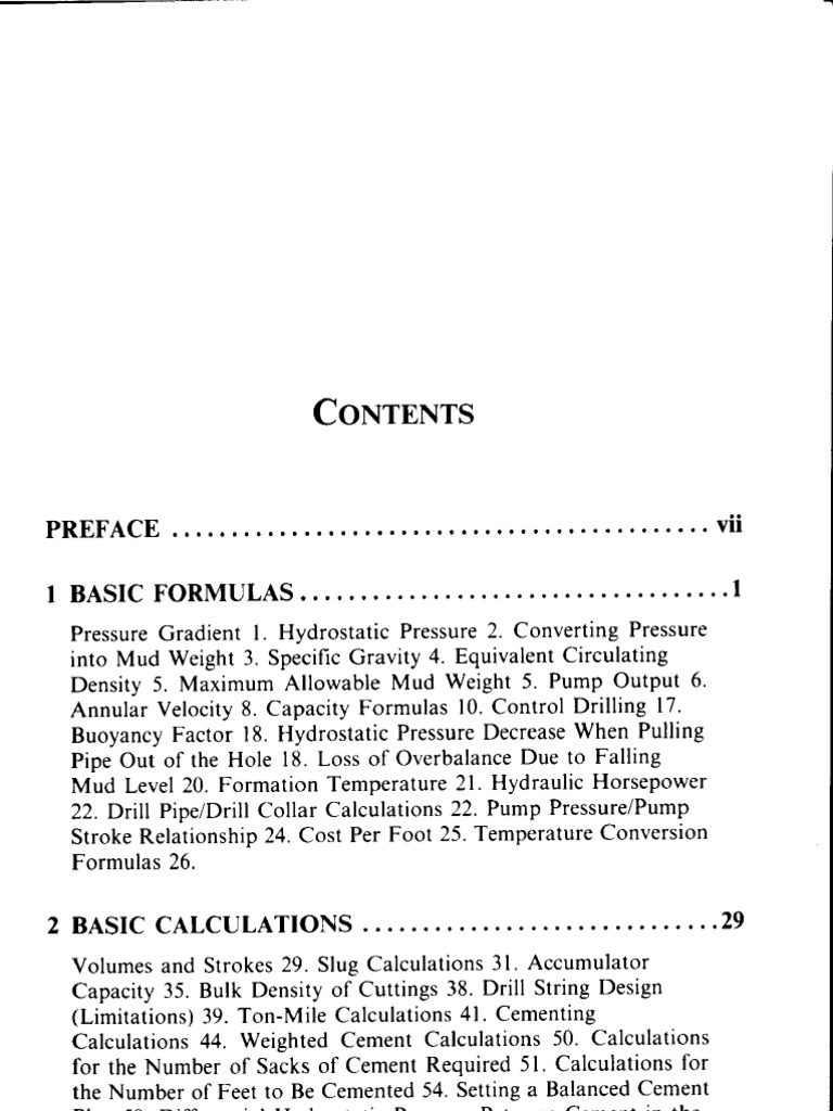 Drilling Formulas | PDF