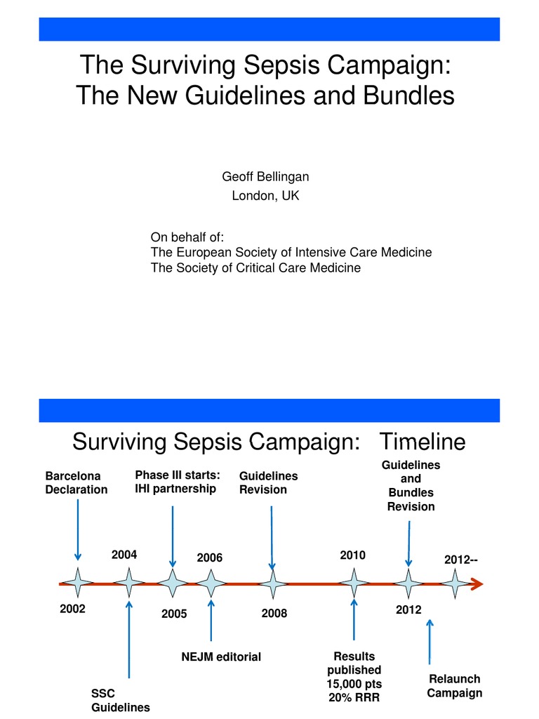 2025 Surviving Sepsis Guidelines Overview | PDF | Shock (Circulatory ...