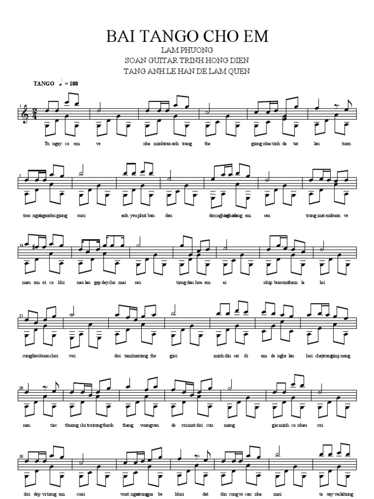Bai Tango Cho em 2 | PDF