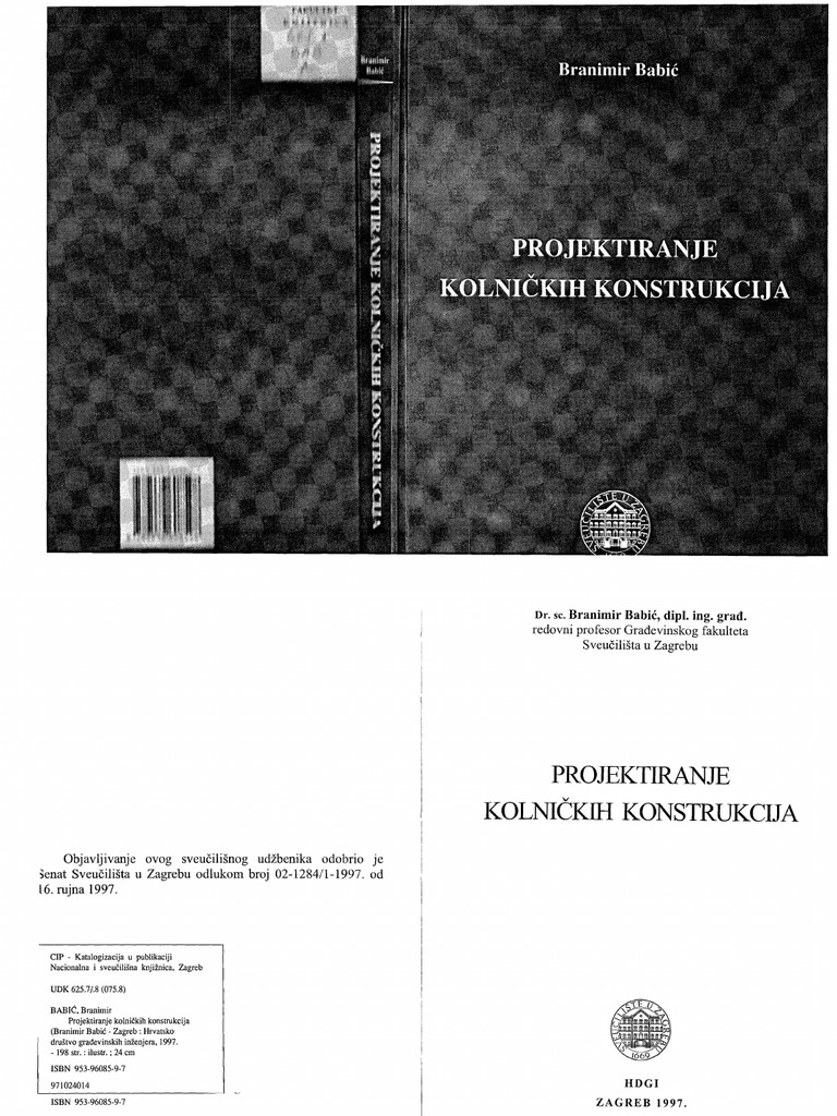 BranimirBabic-Projektiranje Kolnickih Konstrukcija PDF | PDF