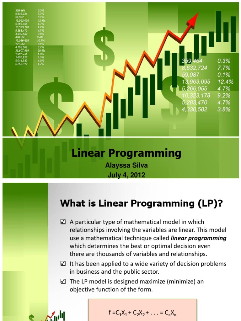 Linear Programming | Download Free PDF | Linear Programming | Shader