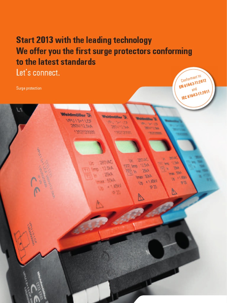Weidmuller VPU Surge Protection | PDF | Electrical Engineering ...
