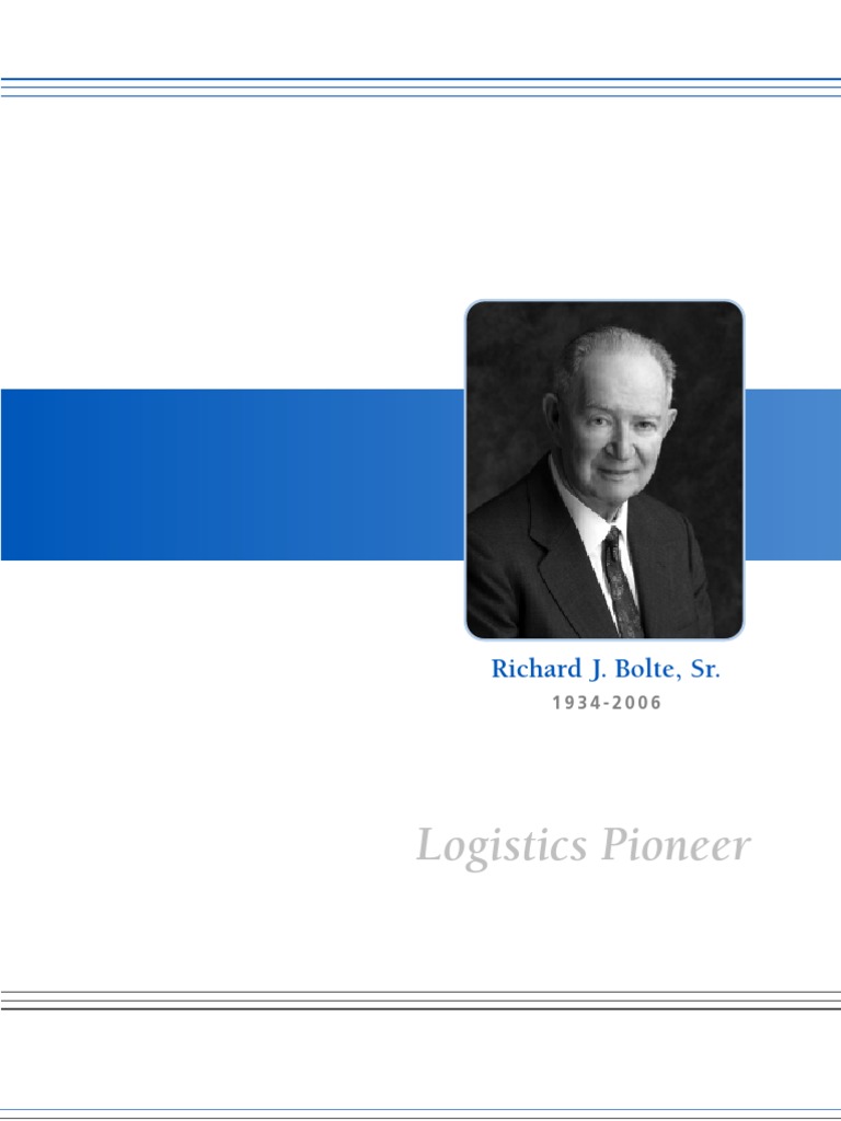 About Richard Bolte SR | PDF | Logistics | Supply Chain