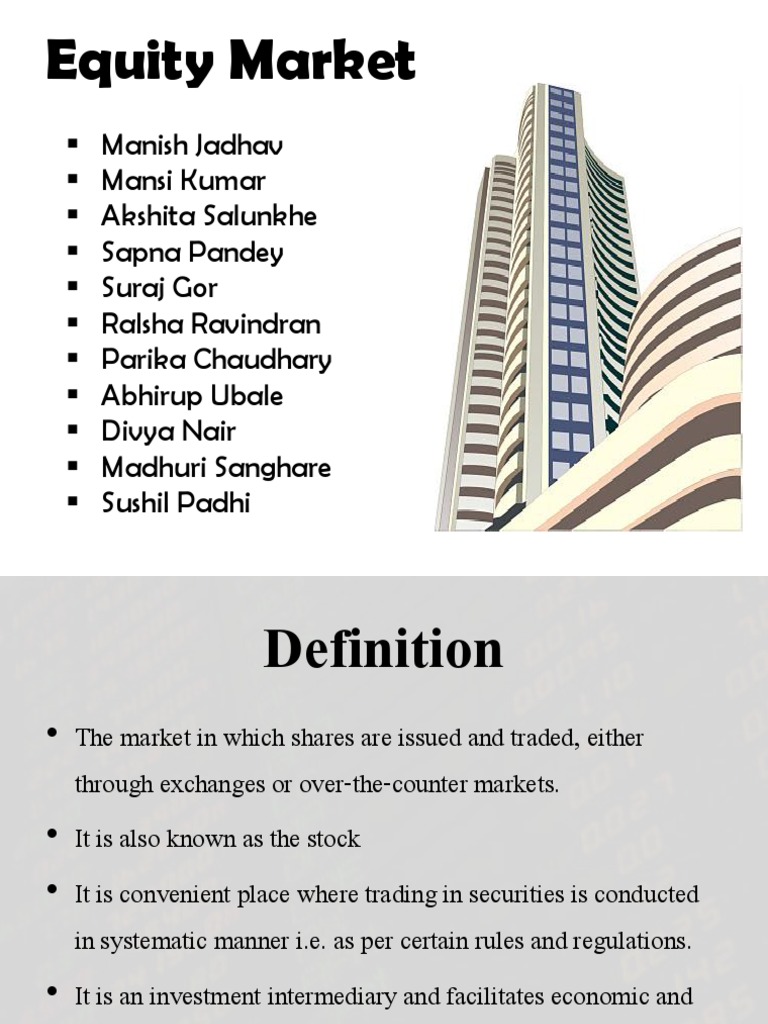 Equity Market | Stock Market Index | Preferred Stock