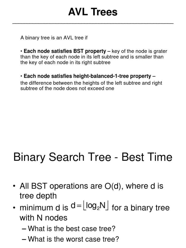 Avl Trees Pdf Algorithms And Data Structures Computer Programming 6107