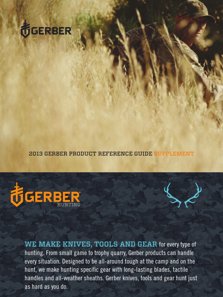 2013 Gerber Product Reference Guide: Supplement | PDF | Knife | Blade