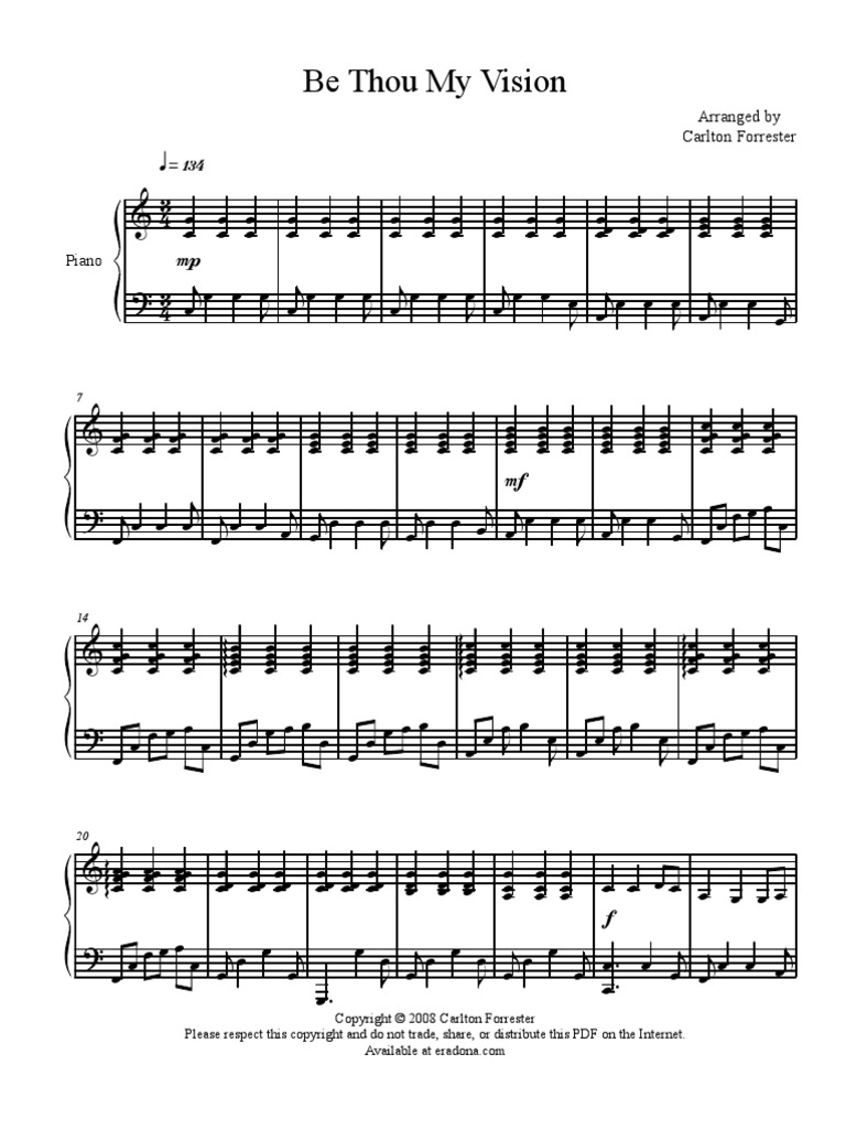 Carlton Forrester Be Thou My Vision | PDF | Business